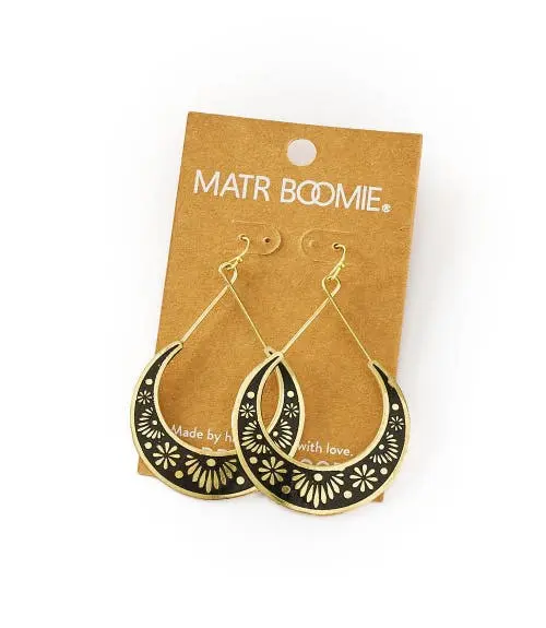 MATR BOOMIE Nisha Crescent Moon Hoop Earrings