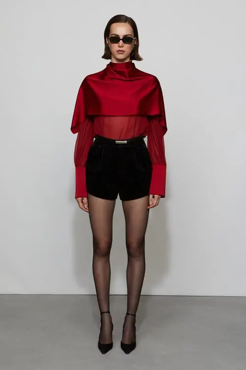 ET OCHS Theo Velvet Shorts