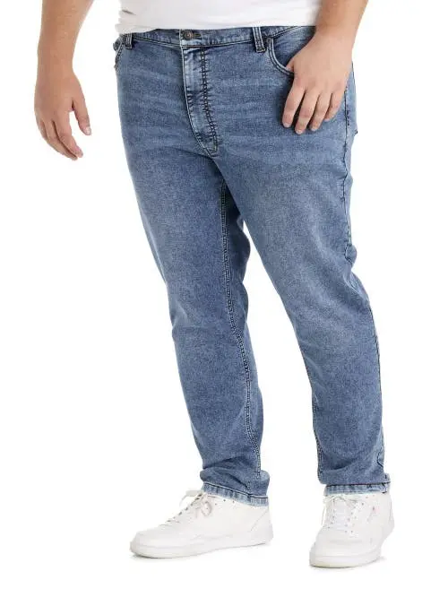 TRUE NATION BY DXL Big & Tall Knit Slim-fit Weekend Jeans