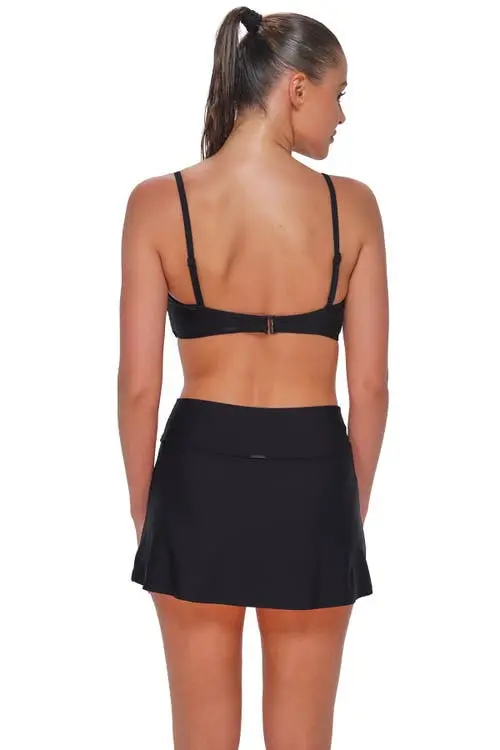 SUNSETS Allison Swim Skirt Bottoms - Black