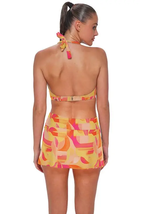 SUNSETS Allison Swim Skirt Bottoms - Dreamsicle Crepe