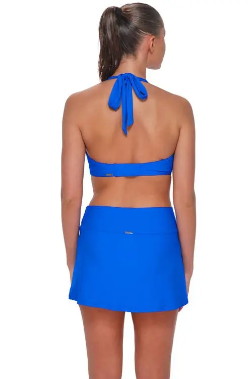 SUNSETS Allison Swim Skirt Bottoms - Electric Blue