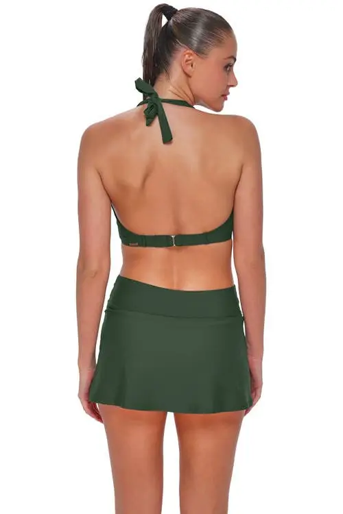 SUNSETS Allison Swim Skirt Bottoms - Island Green