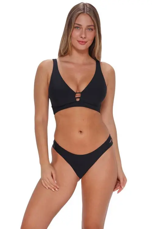 SUNSETS Natalie D Cup Bikini Top - Black