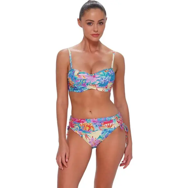 SUNSETS Loretta Bandeau D Cup Bikini Top - Aloha Vista