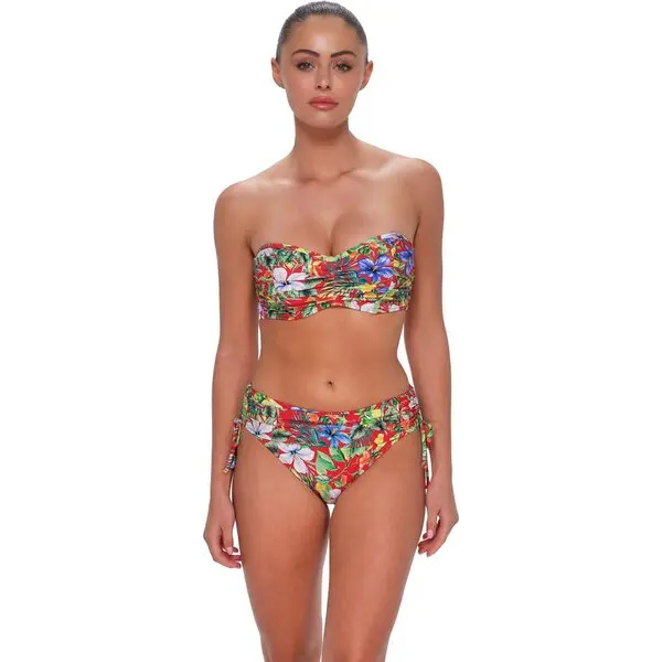 SUNSETS Loretta Bandeau D Cup Bikini Top - Surf's Up