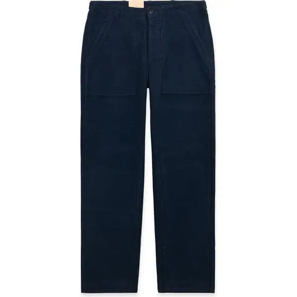 FORTELA Corduroy Fatigue Trousers - Blue
