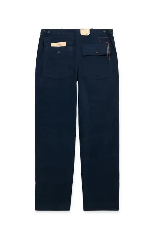 FORTELA Corduroy Fatigue Trousers - Blue