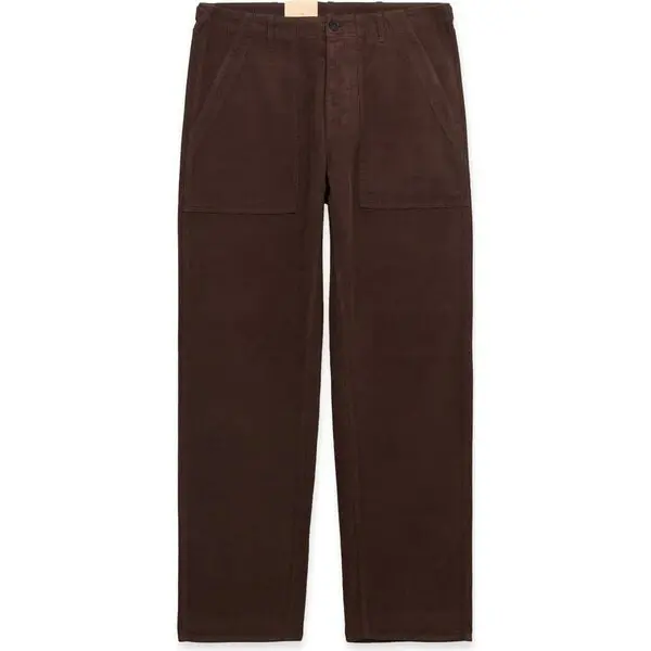 FORTELA Corduroy Fatigue Trousers - Brown