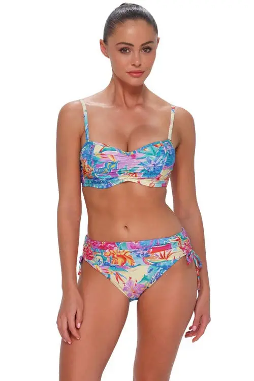 SUNSETS Loretta Bandeau Dd Cup Bikini Top - Aloha Vista