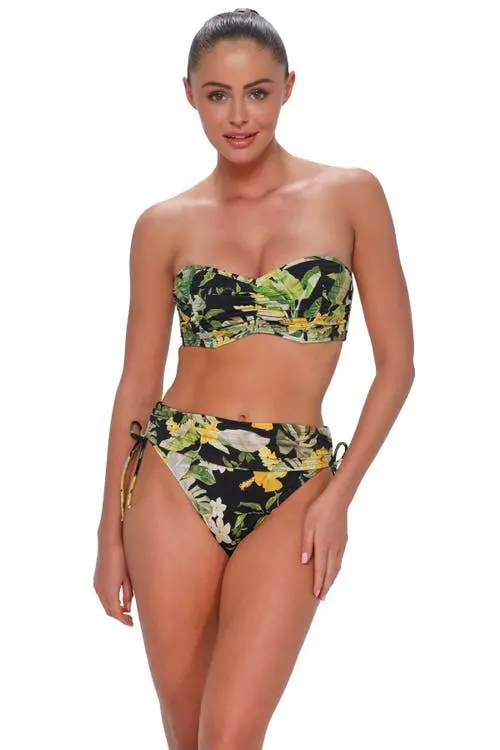 SUNSETS Loretta Bandeau Dd Cup Bikini Top - Night Bloom