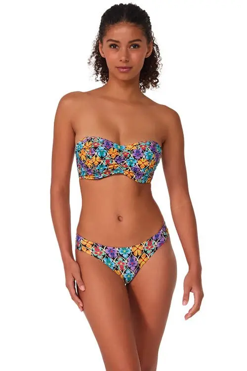 SUNSETS Loretta Bandeau Dd Cup Bikini Top - Trellis Blooms