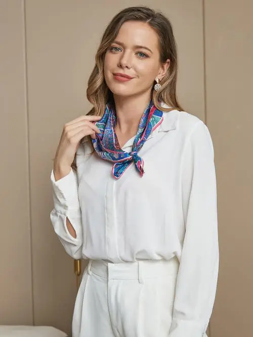 SILKSILKY 100% Mulberry Silk Scarf - Multi