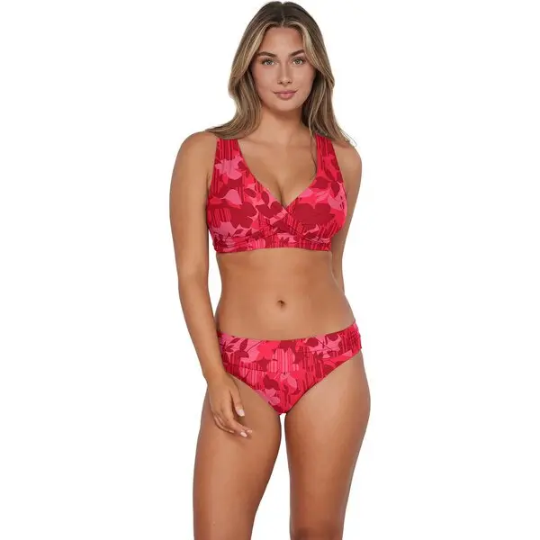 SUNSETS Elsie Dd-cup Bikini Top - Rambling Rose