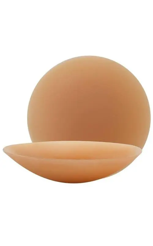 MISS CIRCLE NEW YORK Large Circle Non-adhesive Silicone Reusable Nipple Covers - Coffee