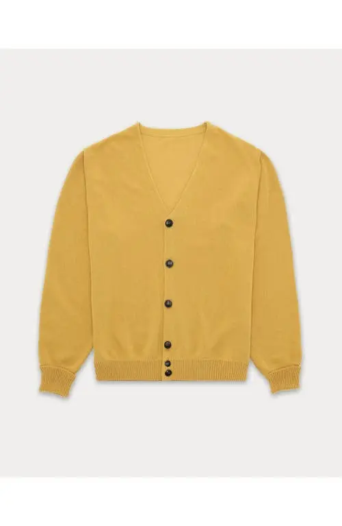 FORTELA Oliver Cotton Knit Cardigan - Mustard