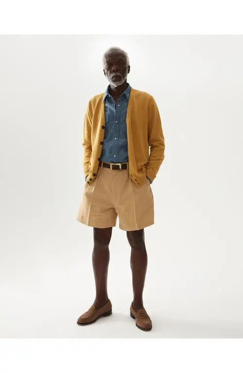 FORTELA Oliver Cotton Knit Cardigan - Mustard