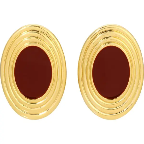 HEAVEN MAYHEM Rowan Earrings - Brown/gold