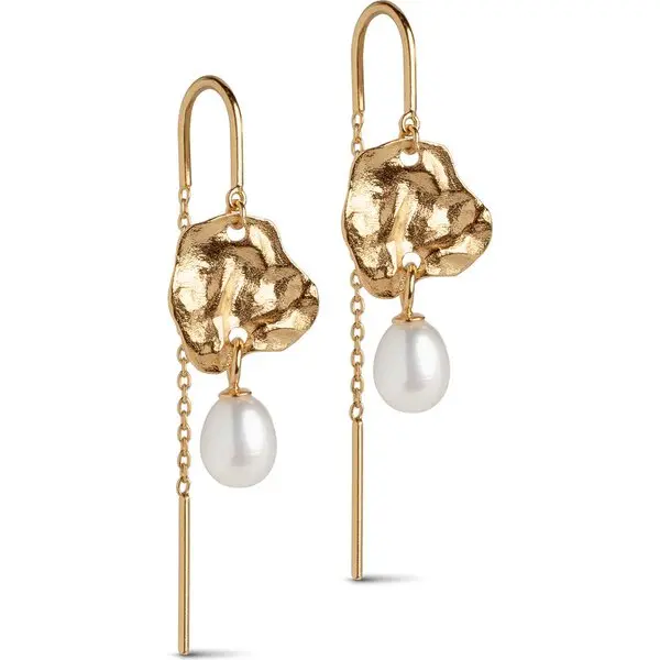 ENAMEL COPENHAGEN Kai Pearl Chain Earrings - Pearls