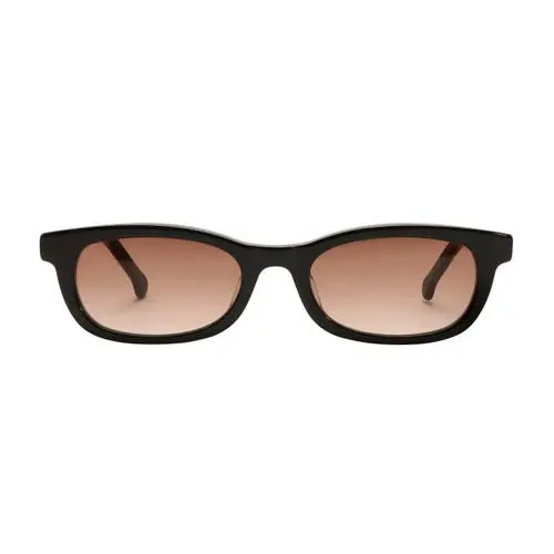 HEAVEN MAYHEM Rhey Oval Sunglasses - Black/black