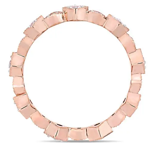 JULIANNA B. 10k Gold Lab-created White Sapphire Eternity Ring - 10k Rose Gold