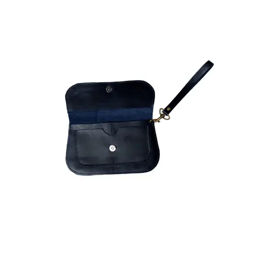 SUTISANA USA Leather Wristlet Wallet - Navy