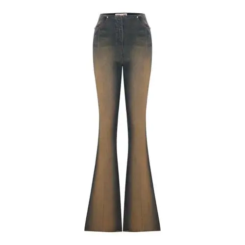 PCFG Coated Flare Pants - Blue