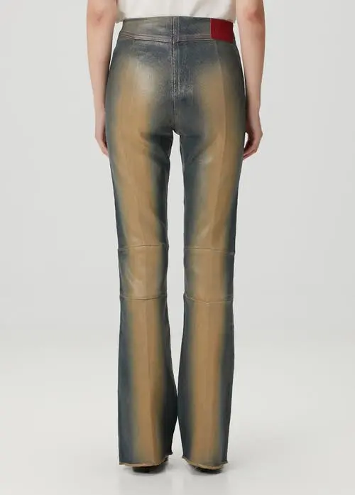 PCFG Coated Flare Pants - Blue
