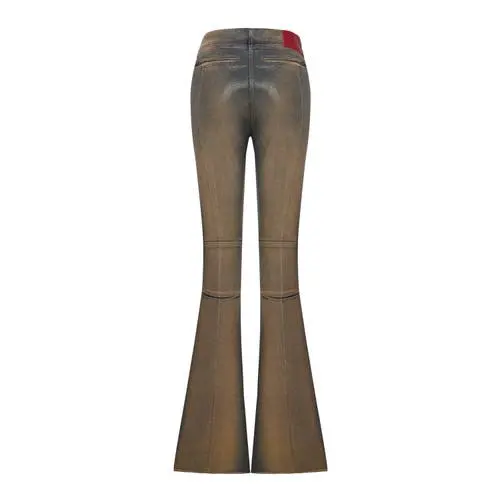 PCFG Cotton Coated Flare Pants - Blue
