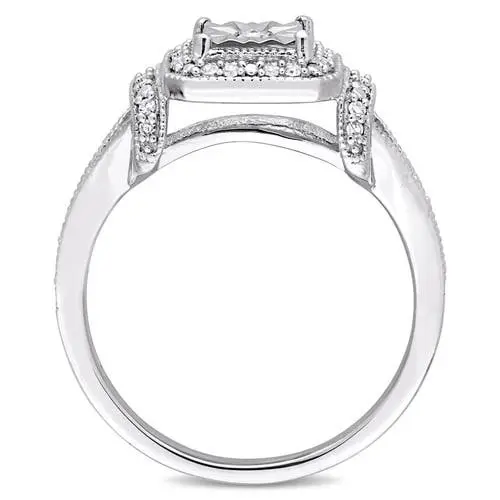 JULIANNA B. Diamond Halo Promise Ring