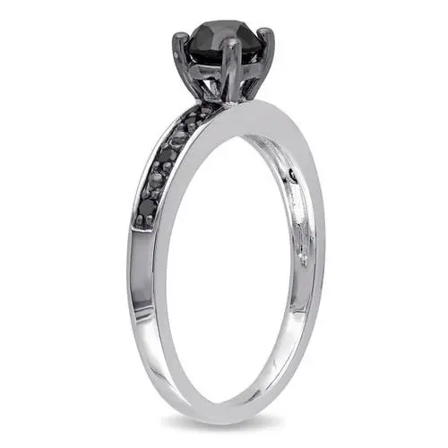 JULIANNA B. Black Engagement Ring