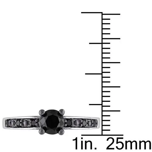 JULIANNA B. Black Engagement Ring