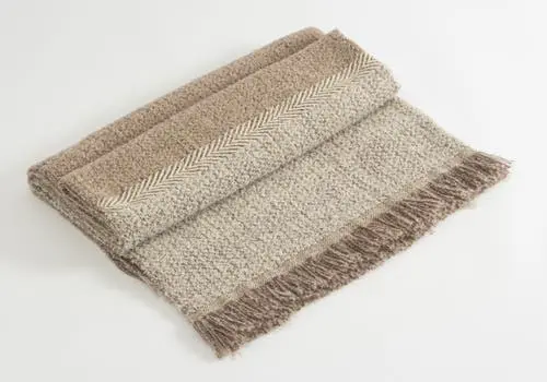 ALLPA Handwoven Boucle Alpaca Throw