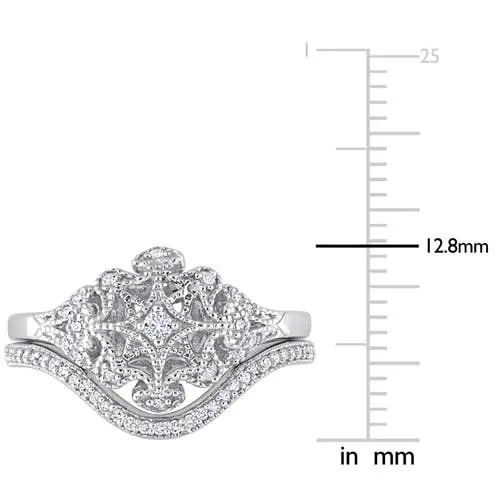 JULIANNA B. 1/5 Ctw Diamond Bridal Ring Set
