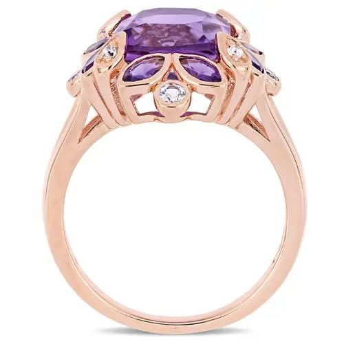 JULIANNA B. White Topaz And Floral Ring