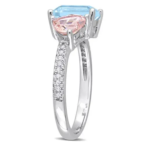 JULIANNA B. Morganite And Diamond Two-stone Ring