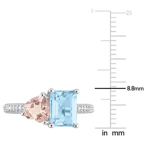 JULIANNA B. Morganite And Diamond Two-stone Ring