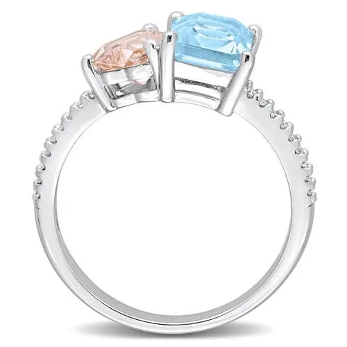 JULIANNA B. Morganite And Diamond Two-stone Ring