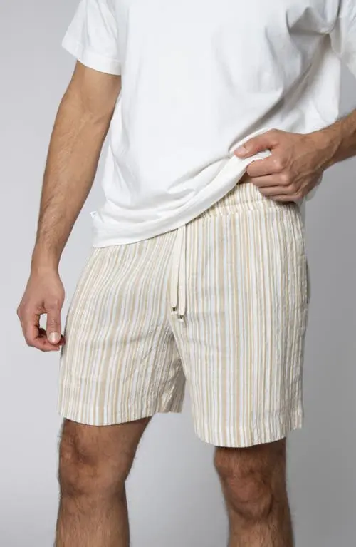 LEISURE LAB Boca Striped Shorts - Sunrises