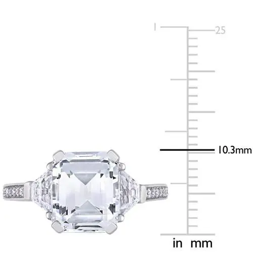 JULIANNA B. White Topaz And Diamond Ring