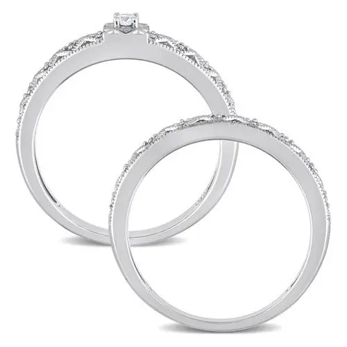 JULIANNA B. Diamond Filigree Bridal Ring Set