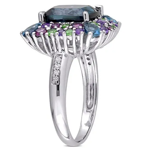 JULIANNA B. Multi-gem And Diamond Cocktail Ring