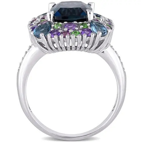 JULIANNA B. Multi-gem And Diamond Cocktail Ring
