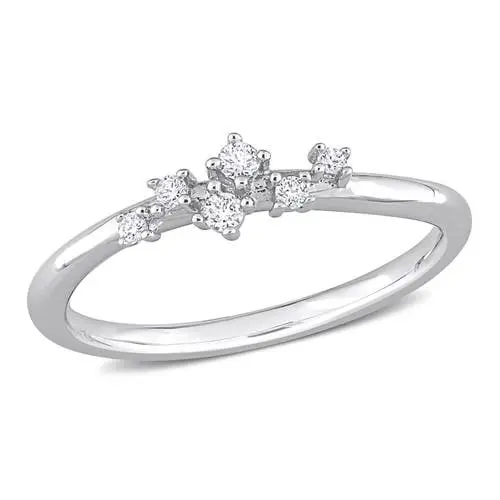 JULIANNA B. Diamond And Cluster Ring - Sterling Silver