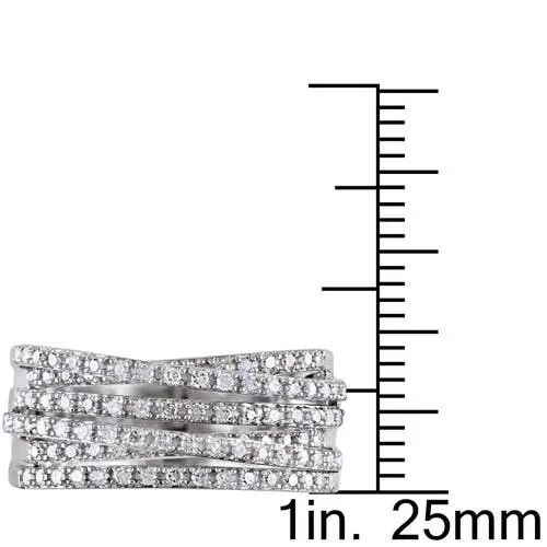 JULIANNA B. 1/2 Ctw Diamond Crossover Ring