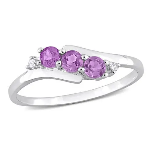 JULIANNA B. Diamond And Three-stone Ring - Amethyst