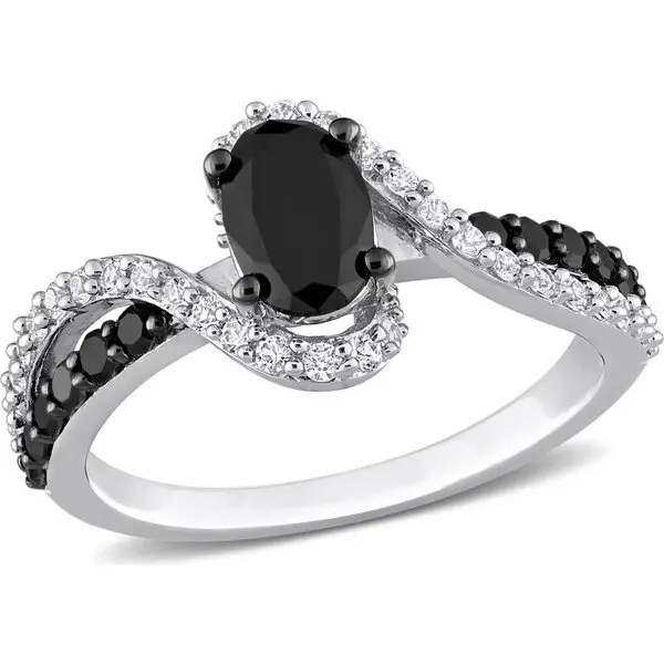 JULIANNA B. Created White Sapphire And Black Swirl Ring - Diamond