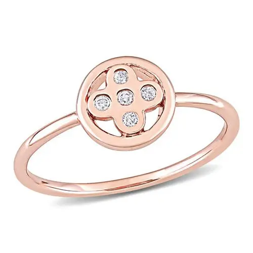 JULIANNA B. Diamond Accent Circular Ring 10k - 10k Rose Gold
