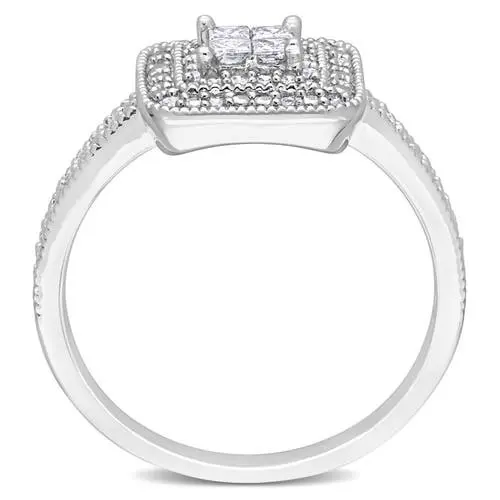 JULIANNA B. Diamond Double Halo Engagement Ring