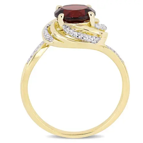 JULIANNA B. White Topaz And Diamond Swirl Ring